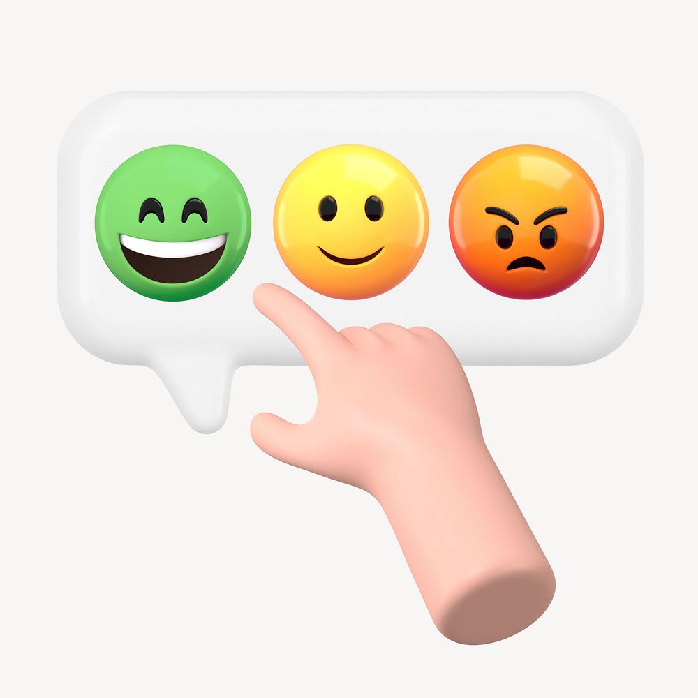 Mood tracker emoticons, 3D hand | Premium Photo - rawpixel