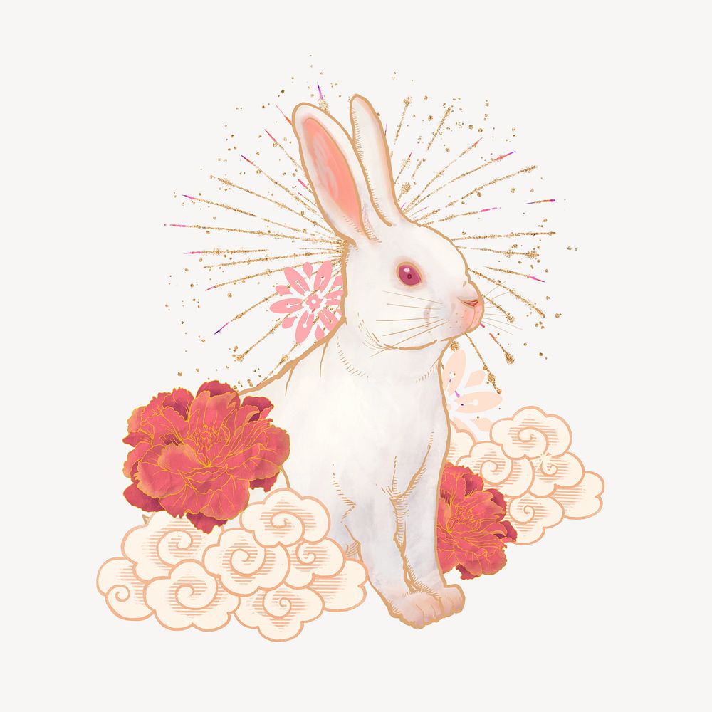 Oriental rabbit, Chinese zodiac animal | Premium Photo Illustration ...