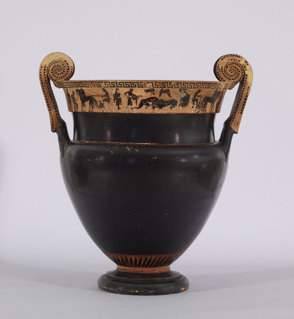 Volute Krater Depicting Herakles, Lion, | Free Photo - rawpixel