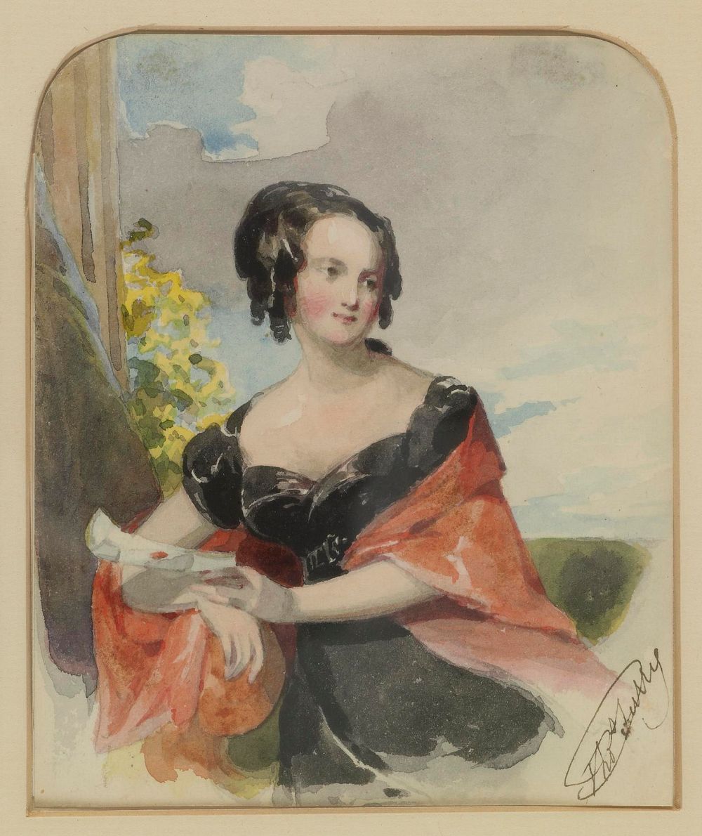 Portrait Lady (ca. 1830) Thomas | Free Photo Illustration - rawpixel