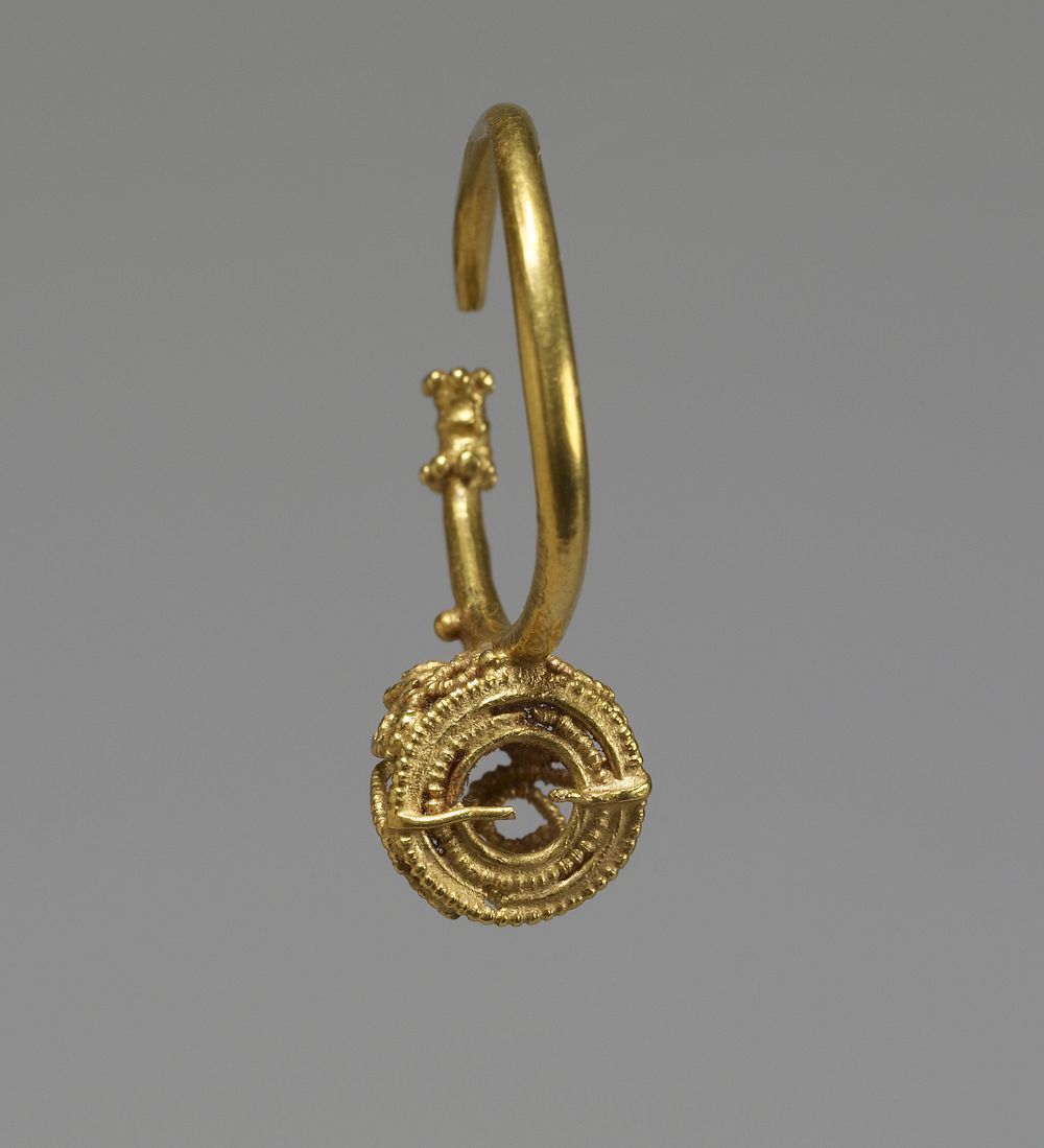 Basket Earring (7th century (Early | Free Photo - rawpixel