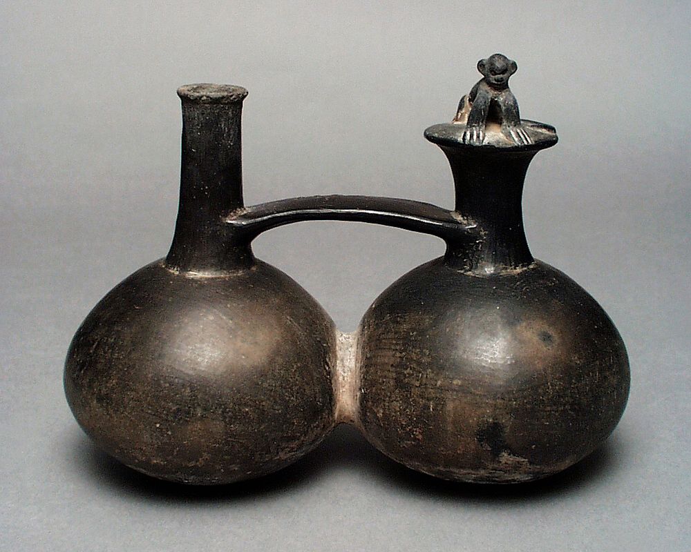 Bridge and Spouted Double Vessel | Free Photo - rawpixel