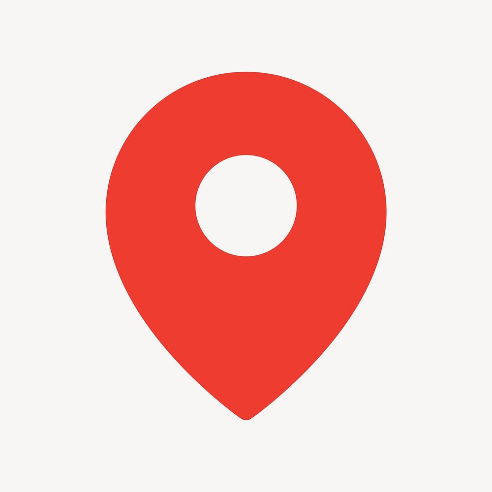 Red map pin colored icon, | Premium PSD - rawpixel