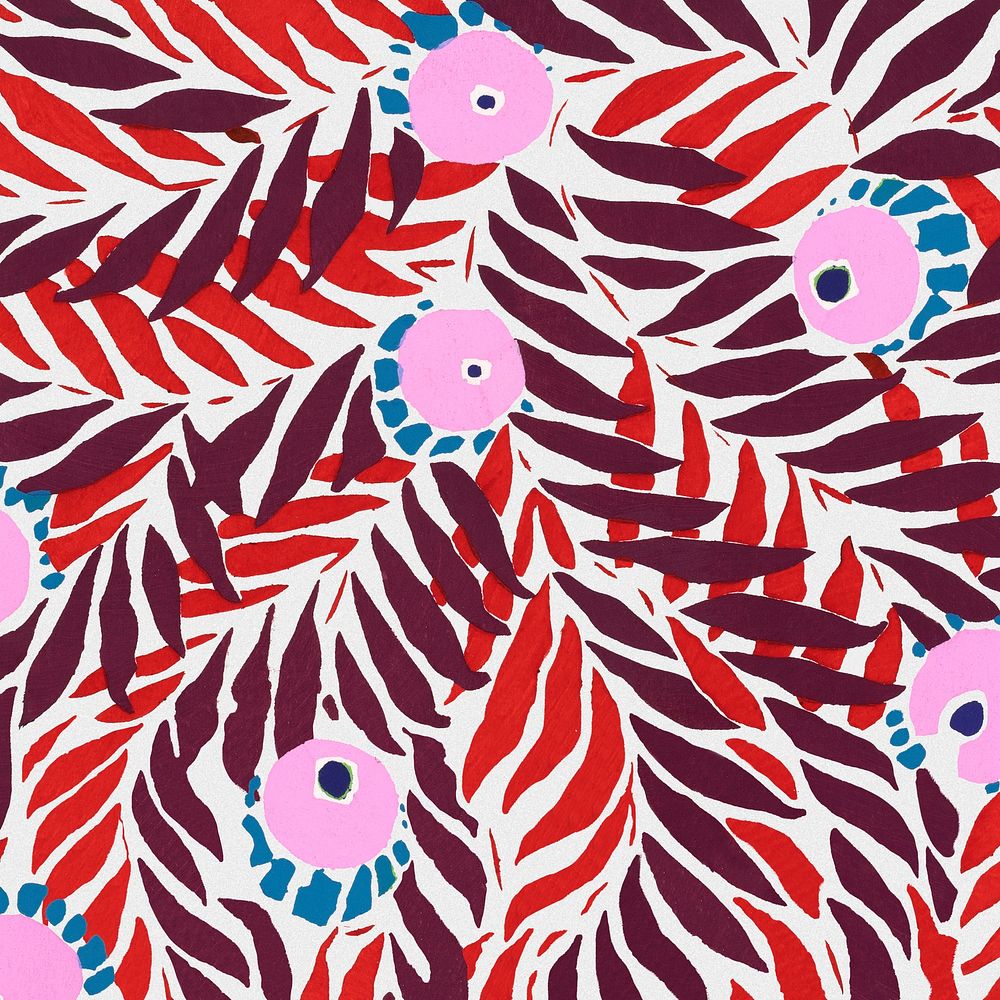 Aesthetic flower pattern background, Art | Premium Photo Illustration ...