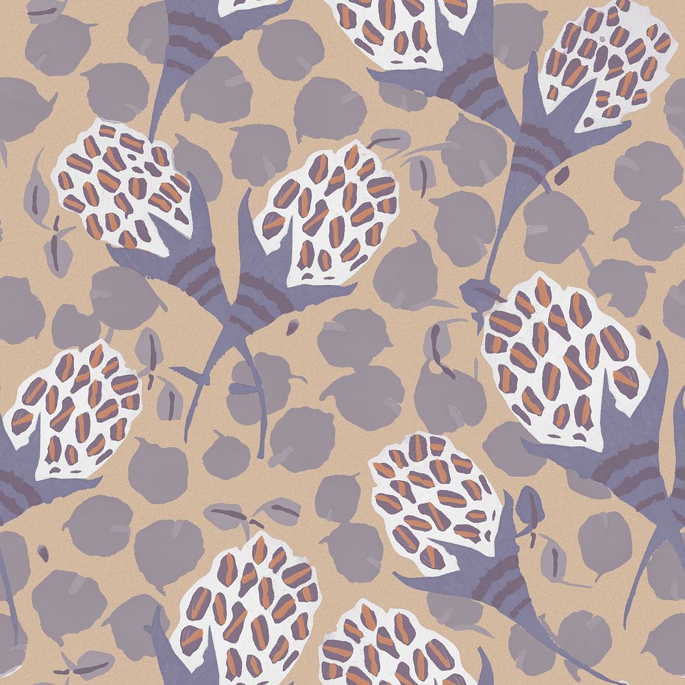 Aesthetic flower pattern background, Art | Premium Photo Illustration ...