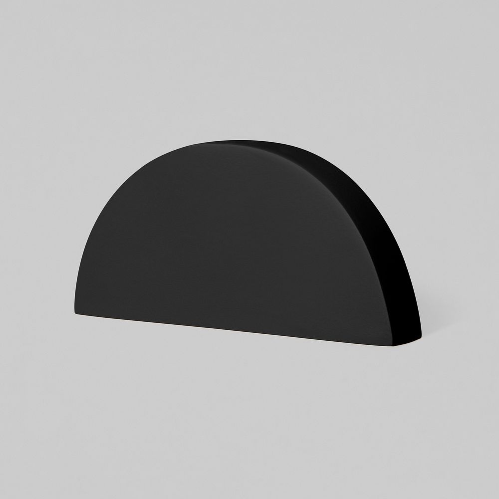 Black semicircle shape, geometric design | Free Photo - rawpixel