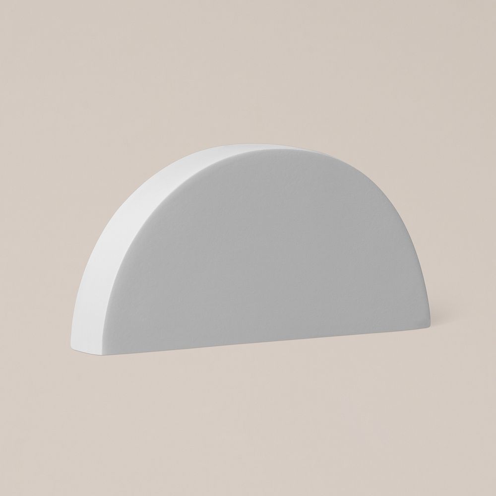 Gray semicircle shape, geometric design | Free Photo - rawpixel