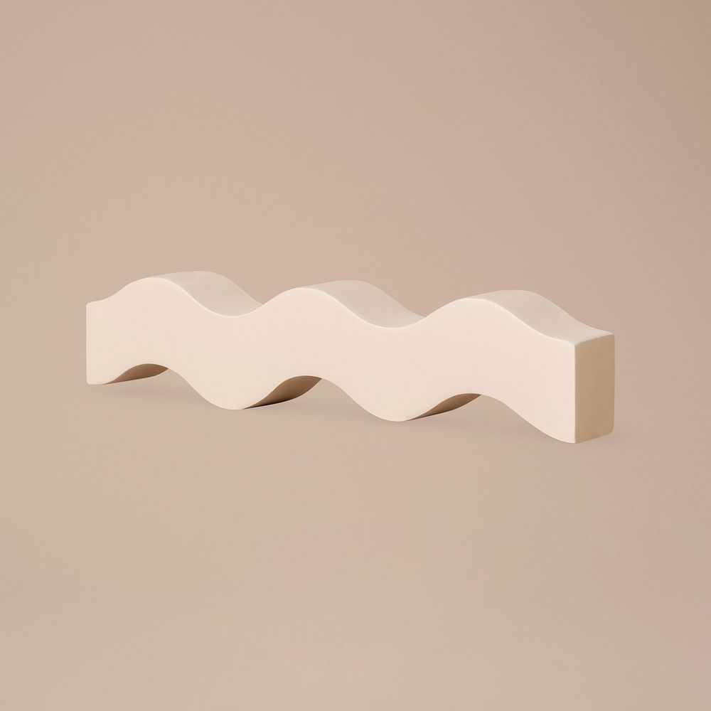 Beige wavy shape, geometric design | Free Photo - rawpixel
