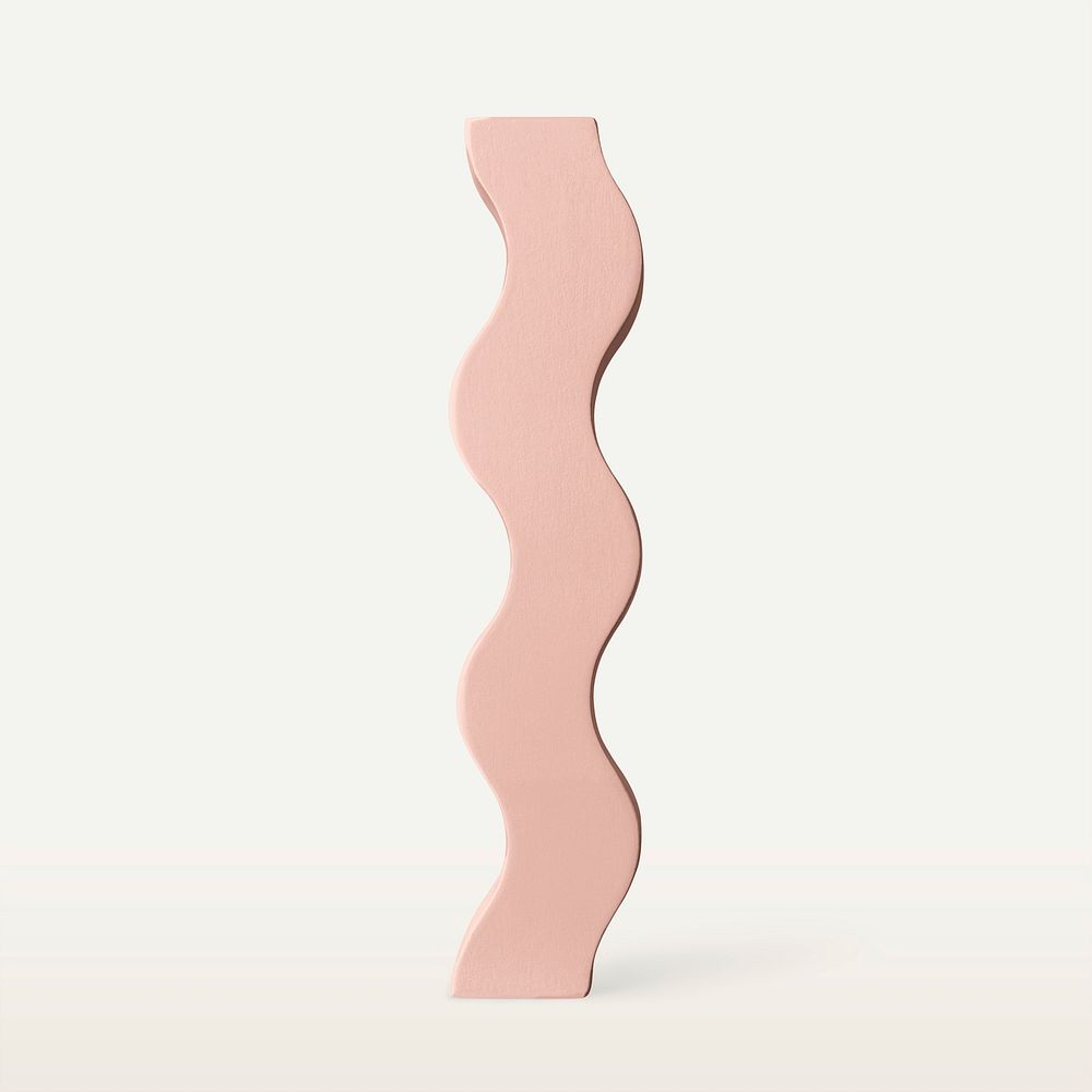 Pastel pink wavy shape, geometric | Free Photo - rawpixel