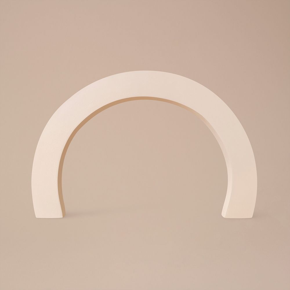 Beige arch shape, geometric design | Free Photo - rawpixel