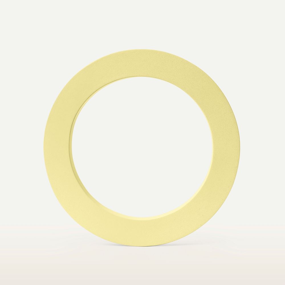 Yellow round frame, pastel geometric | Free Photo - rawpixel