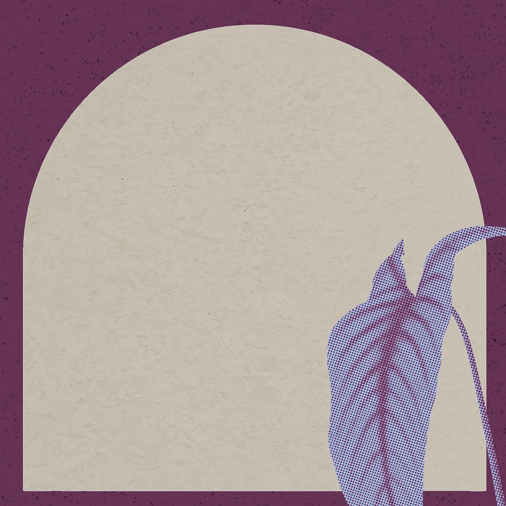 Purple arch frame background, retro | Premium Vector - rawpixel