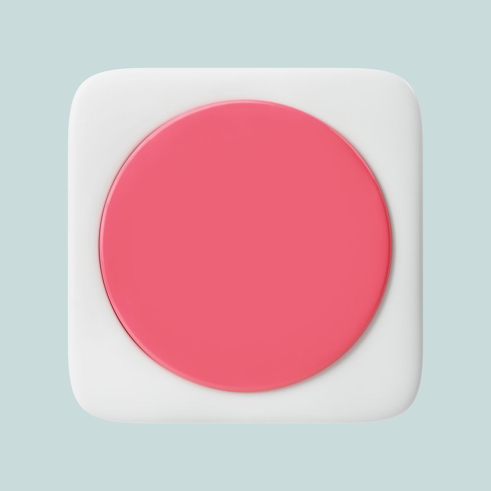 3D square shape clipart, pink | Premium PSD Illustration - rawpixel