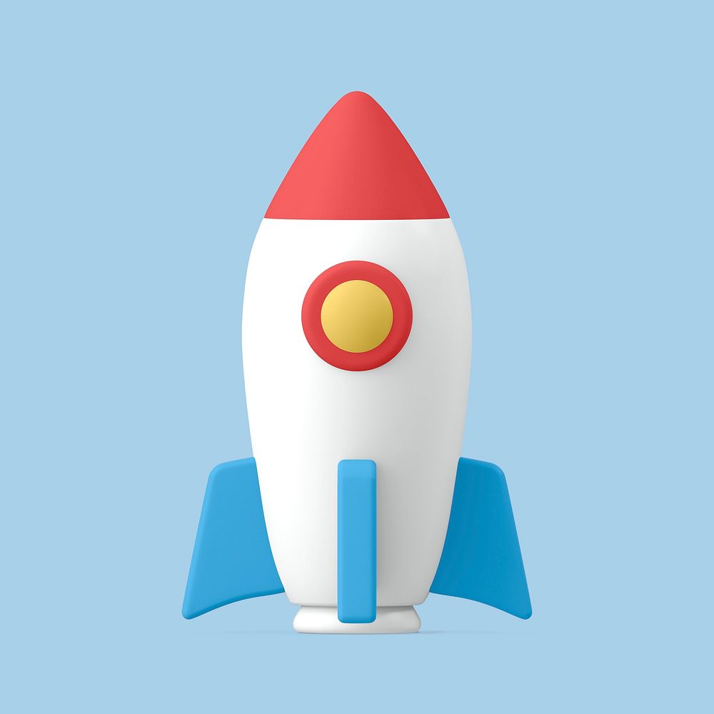 3D rocket sticker, aerospace symbol | Premium PSD - rawpixel
