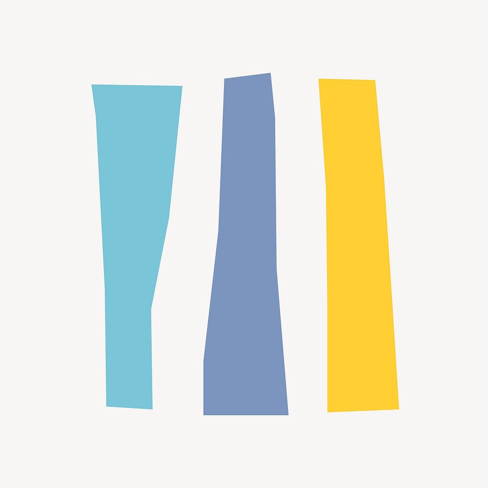 Abstract shape sticker, colorful collage | Premium Vector - rawpixel