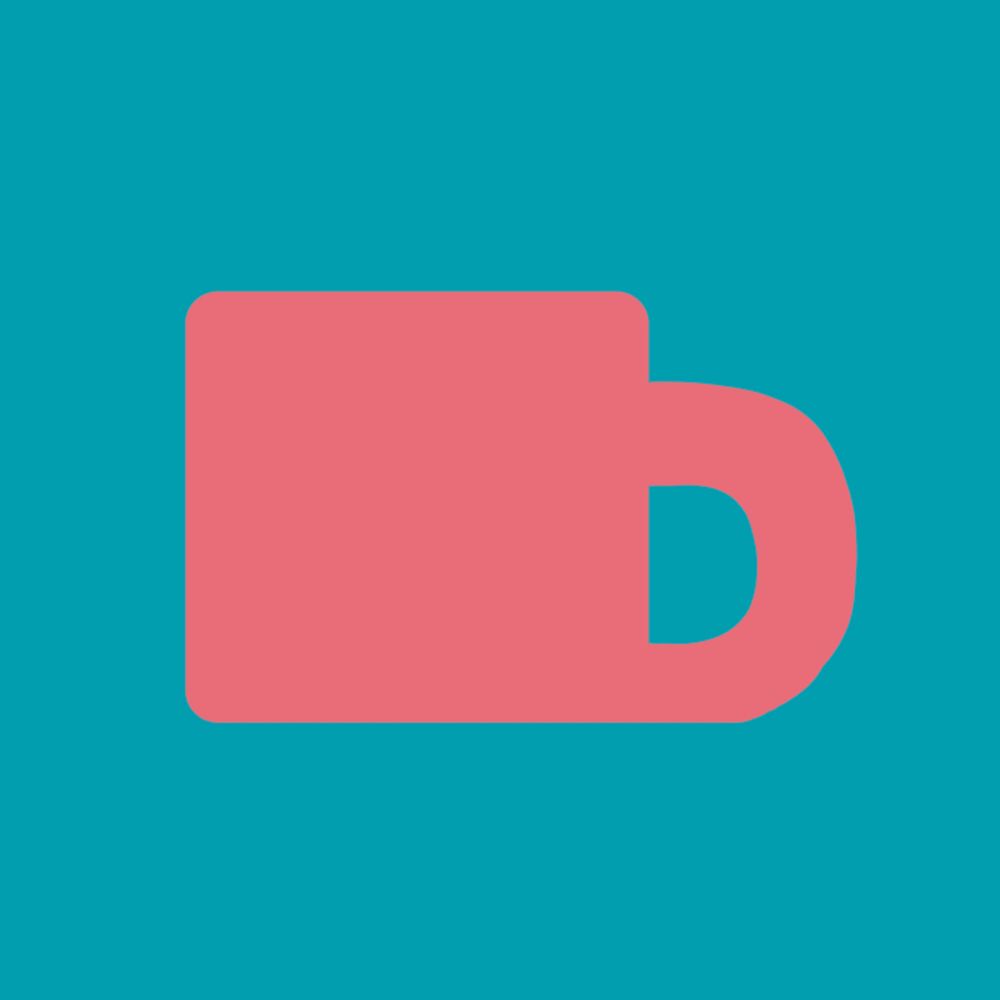 Pink mug clipart, 2D flat | Free PSD - rawpixel