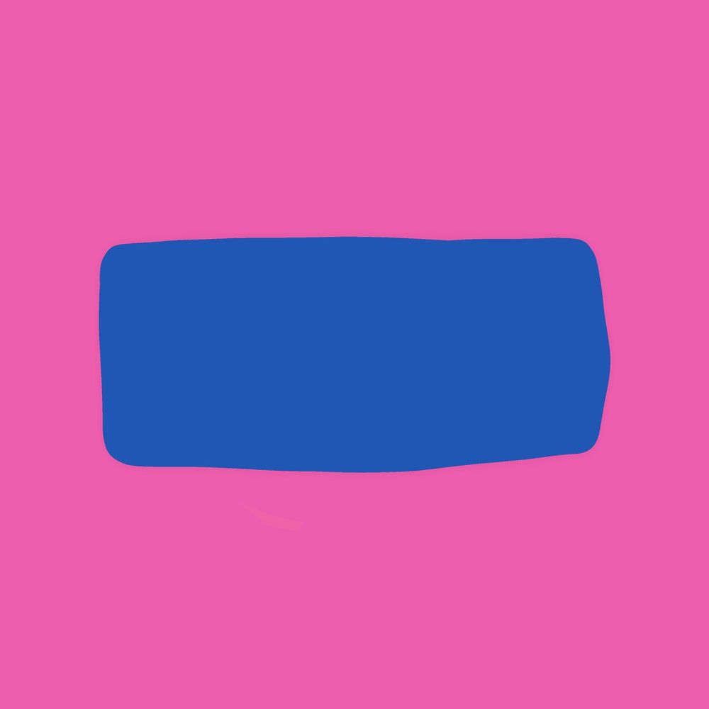 Blue rectangle shape sticker, geometric | Free PSD - rawpixel