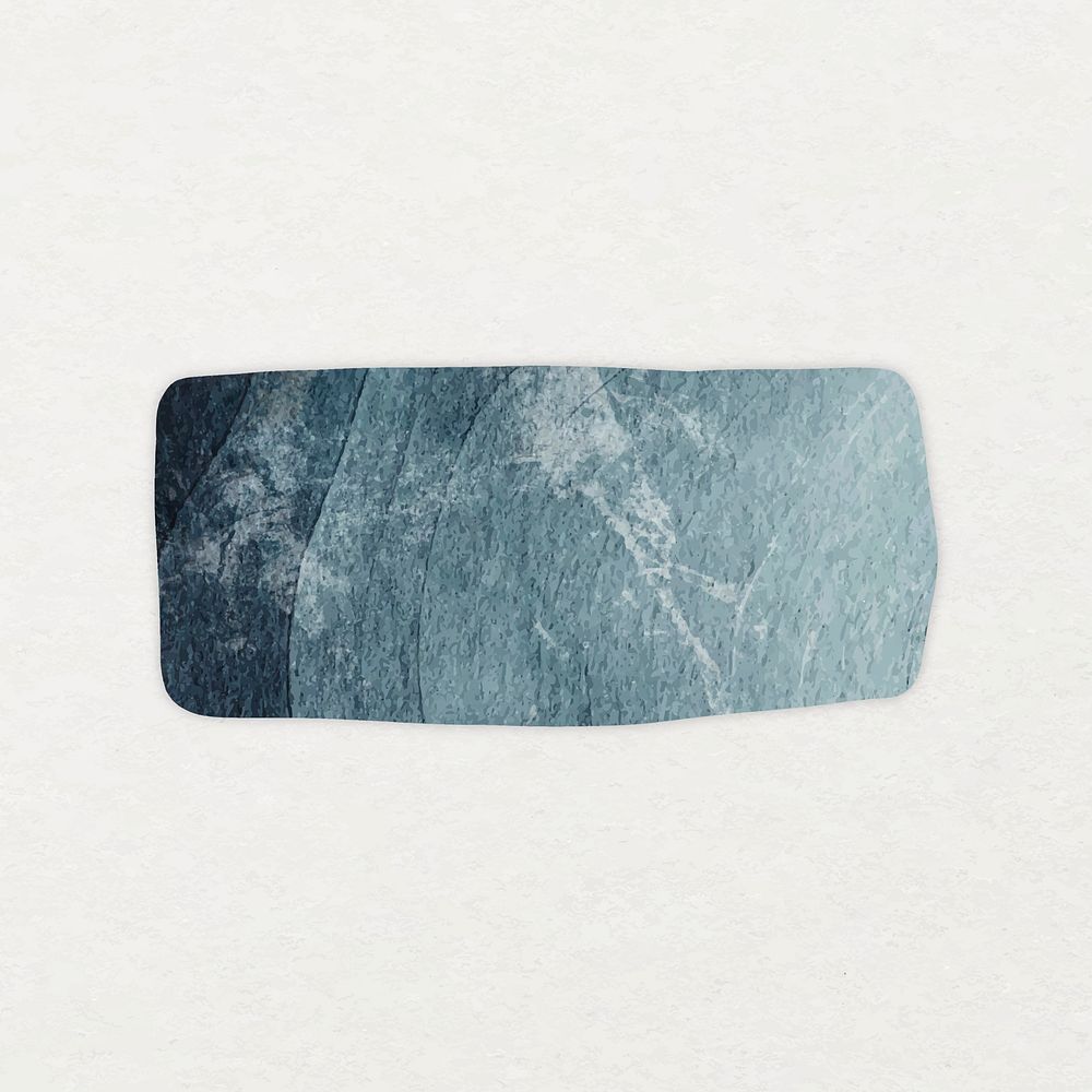 Blue textured rectangle clipart, aesthetic | Free Vector - rawpixel