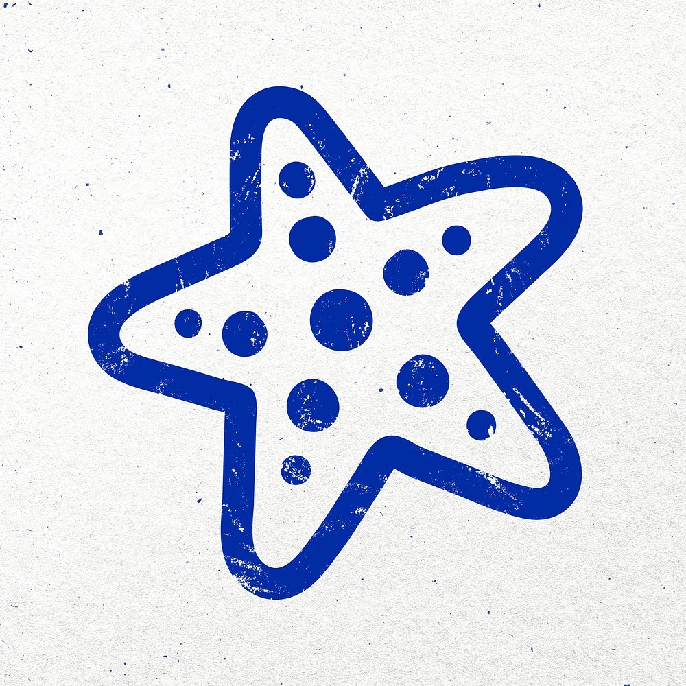 Starfish clipart, marine life graphic | Free Photo Illustration - rawpixel
