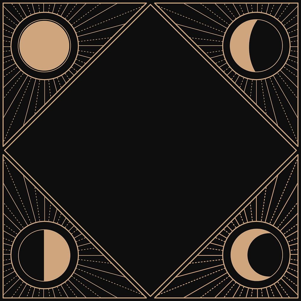 Boho frame background, abstract mystic | Premium Photo - rawpixel