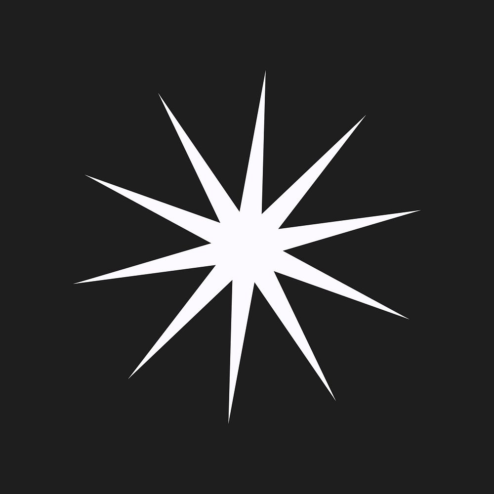 White star shape, collage element | Premium PSD - rawpixel