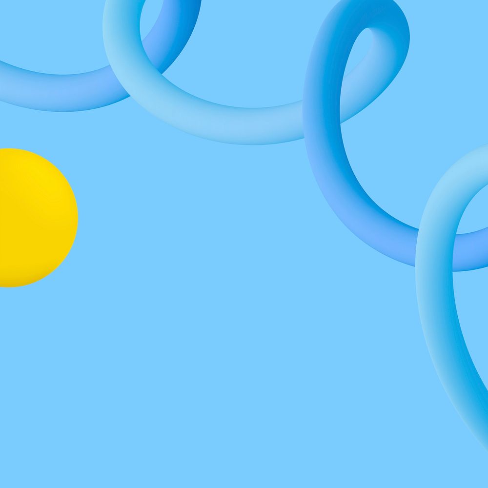 Blue squiggle background, 3D abstract | Free Photo - rawpixel
