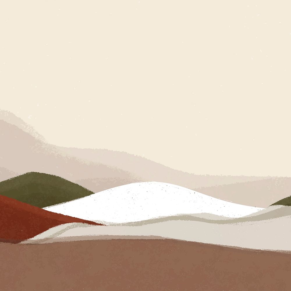 Abstract landscape background, brown border, | Premium Vector - rawpixel