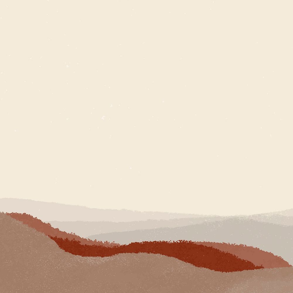 Brown mountain border background, nature | Premium Vector - rawpixel