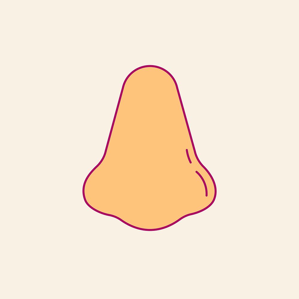 Nose shape collage element design, | Premium PSD - rawpixel