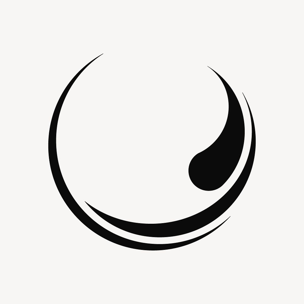 Wave logo element frame, circle | Free Photo - rawpixel