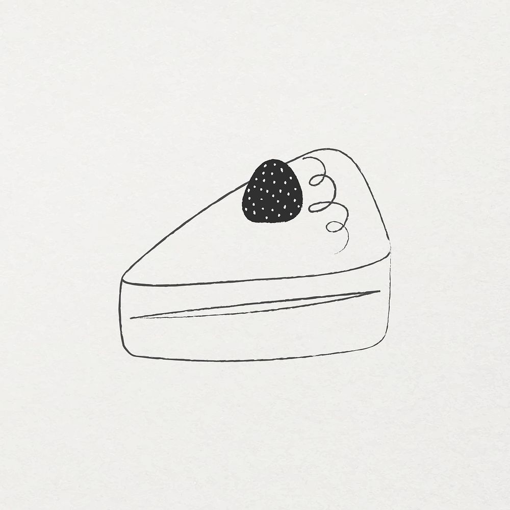Cake pencil drawing cute doodle | Premium Photo Illustration - rawpixel