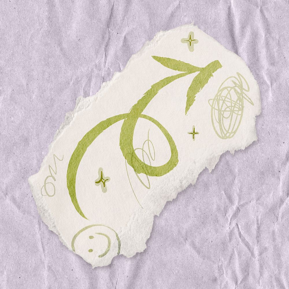 Arrow icon doodle sticker, ripped | Free PSD - rawpixel