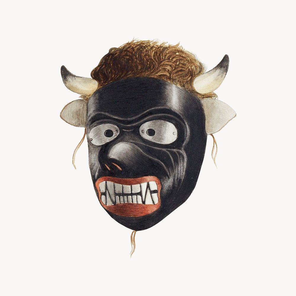 Evil mask vintage illustration | Free Photo Illustration - rawpixel