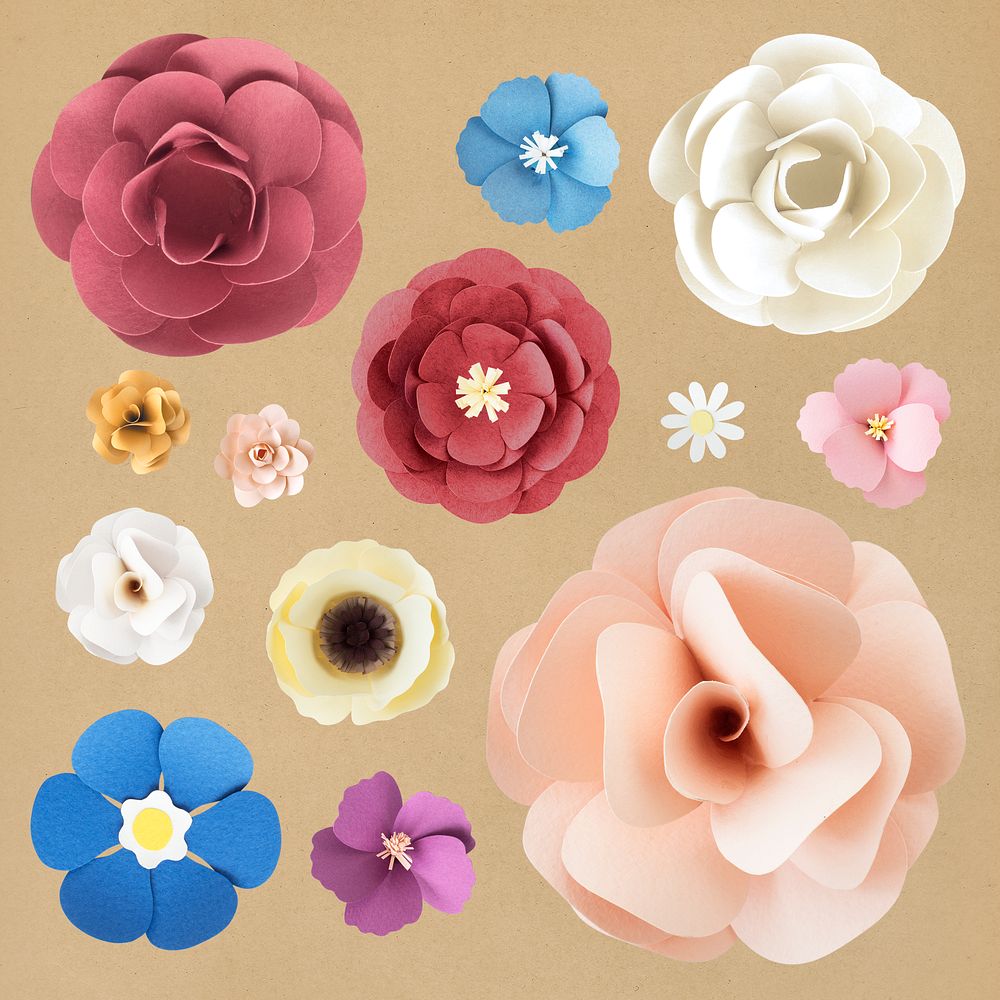 Tropical flower mockup psd set | Premium PSD - rawpixel