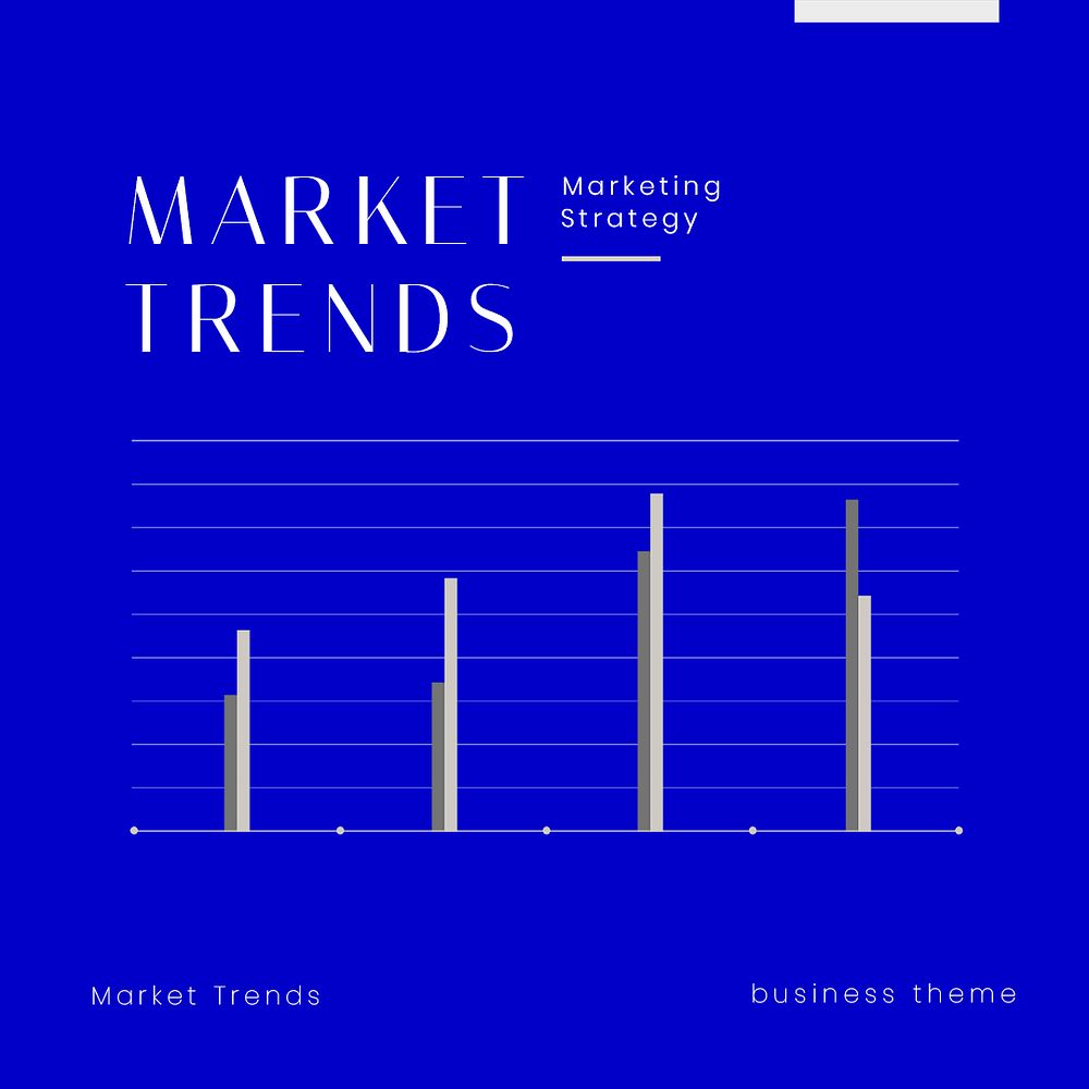 Market trends Instagram post template, | Free PSD Template - rawpixel