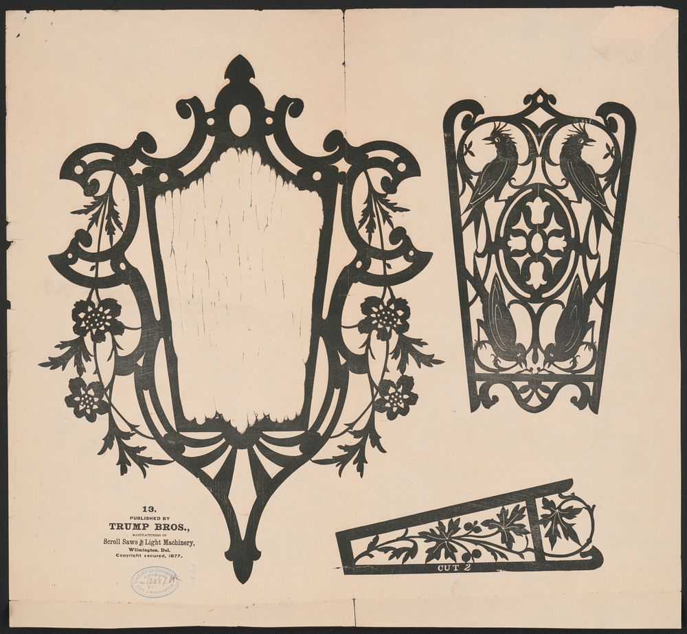 Decorative fretwork design with birds, | Free Photo - rawpixel