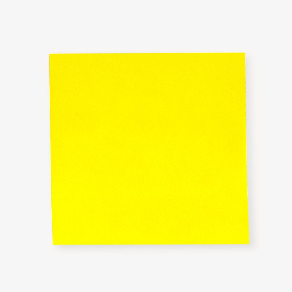 Yellow sticky note isolated design | Free Photo - rawpixel