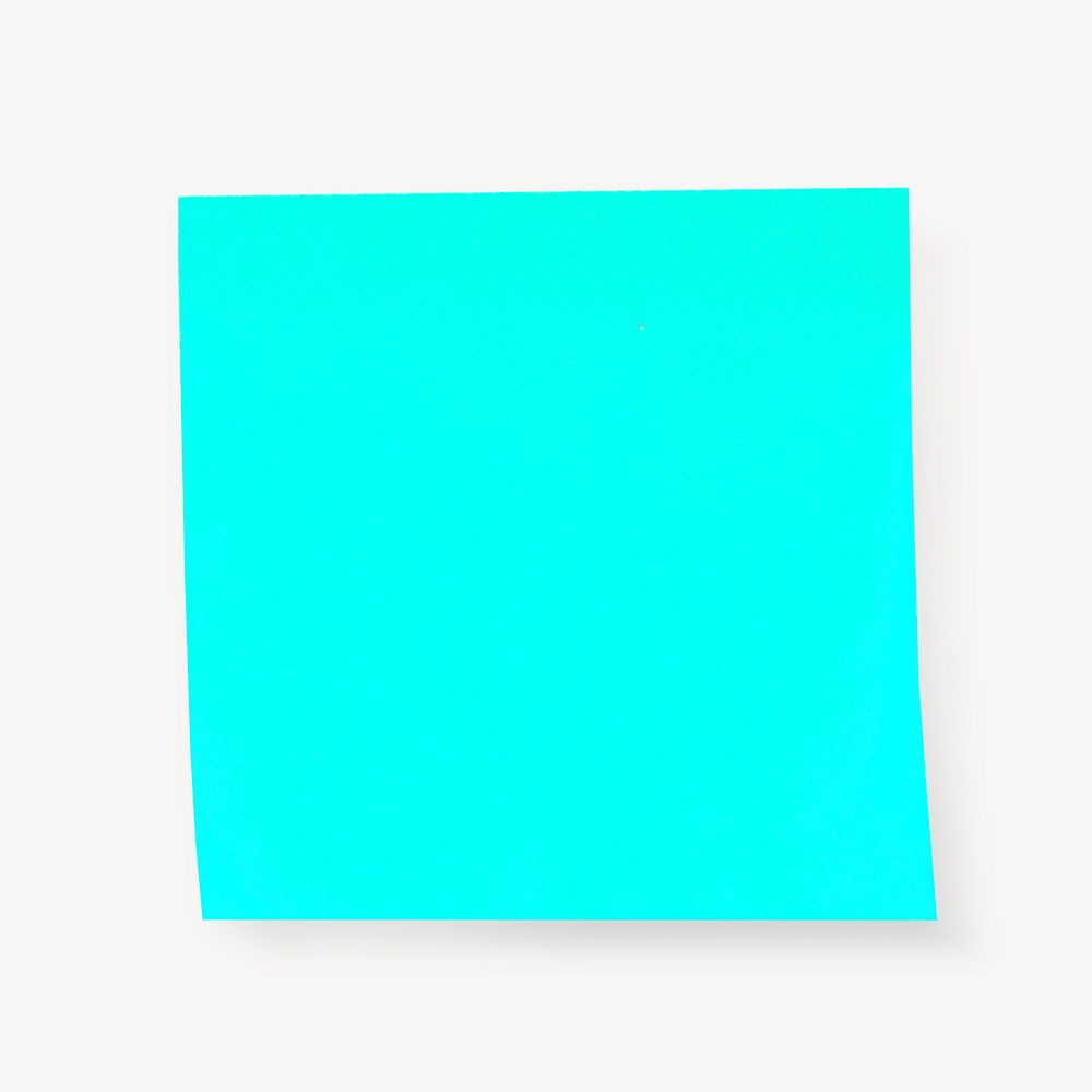 Blue sticky note collage element | Free PSD - rawpixel
