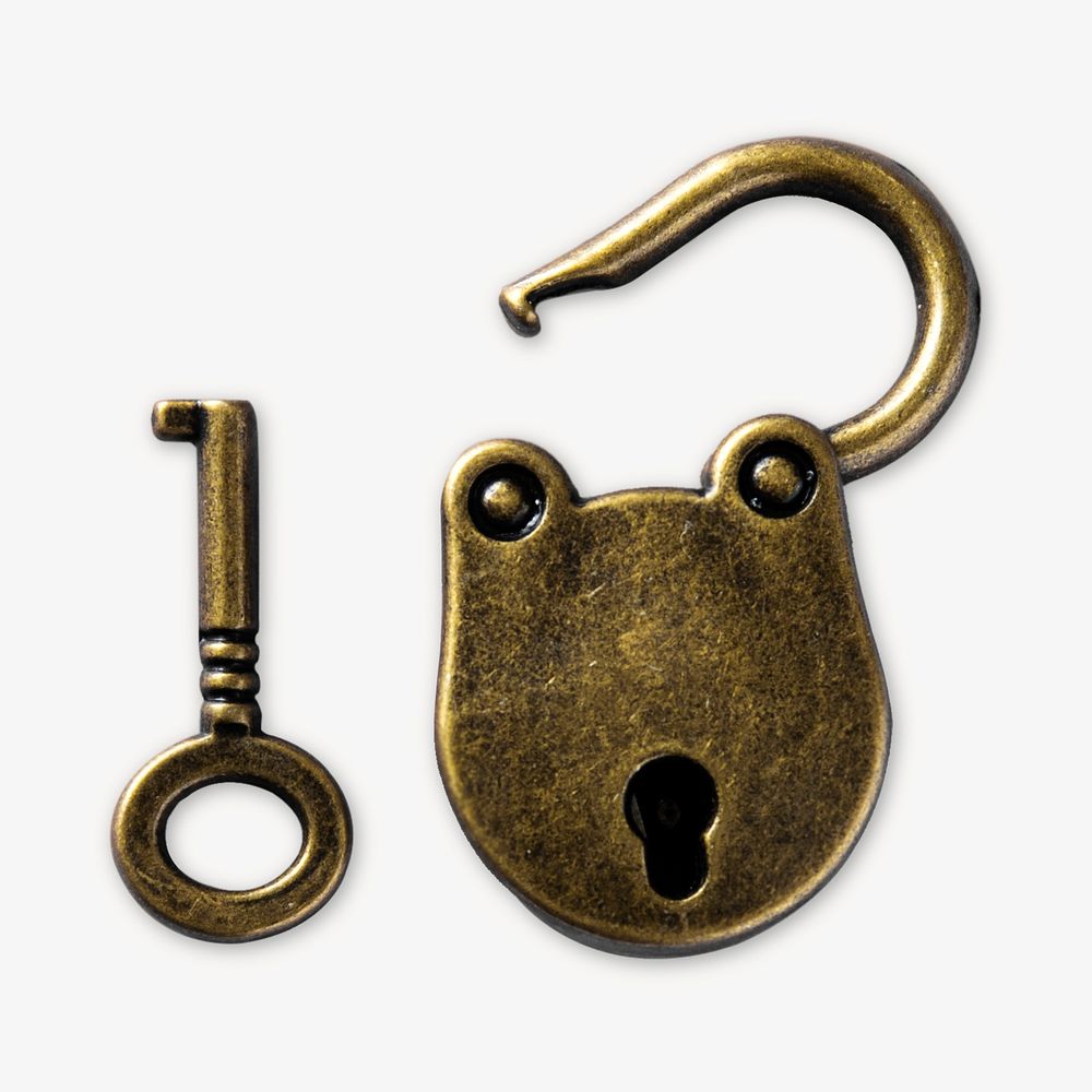 Unlocked padlock isolated design | Free Photo - rawpixel