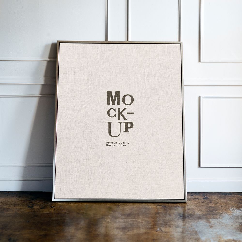 Blank frame mockup by a white | Premium PSD Mockup - rawpixel