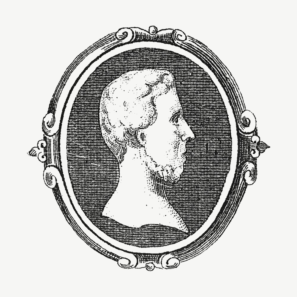 Vintage man badge illustration collage | Premium PSD - rawpixel