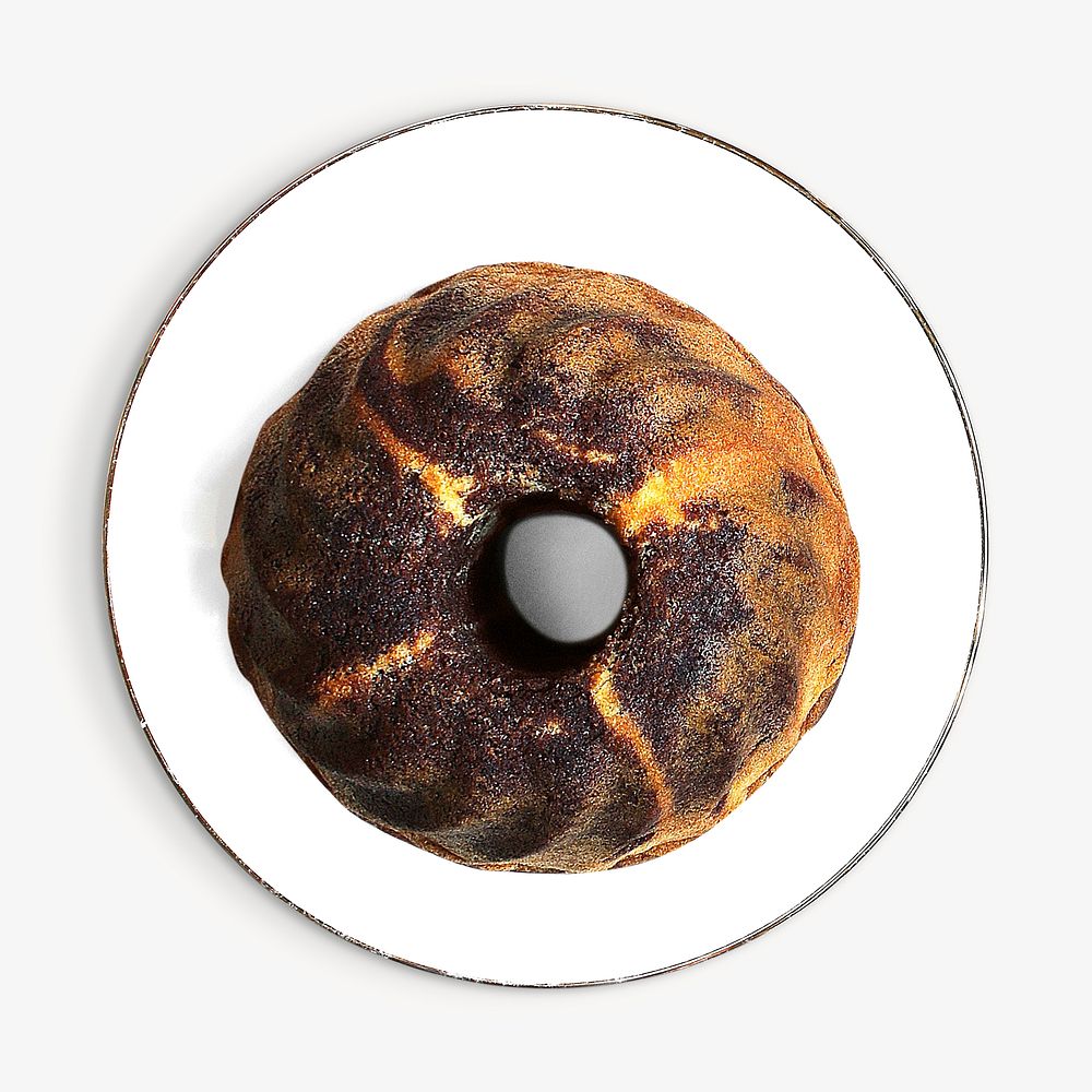 Coffee cake, plate, isolated image | Free Photo - rawpixel