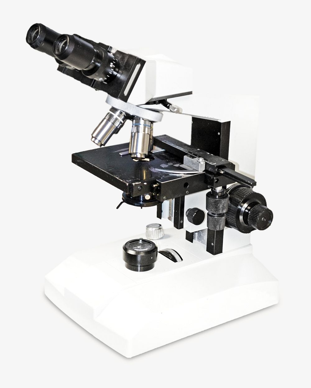 Microscope, isolated image on white | Free Photo - rawpixel