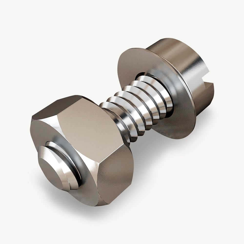 Metal bolt isolated object psd | Premium PSD - rawpixel