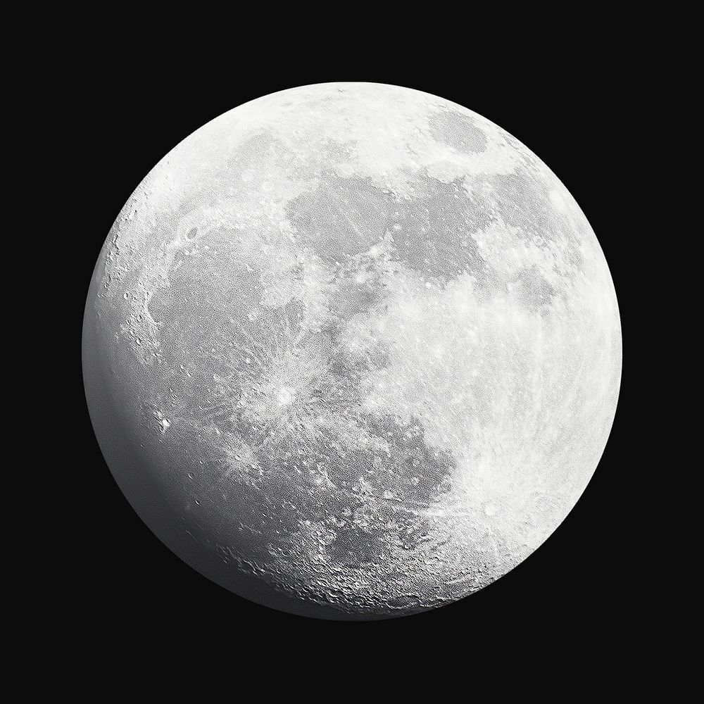 Full moon design collage element | Premium PSD - rawpixel