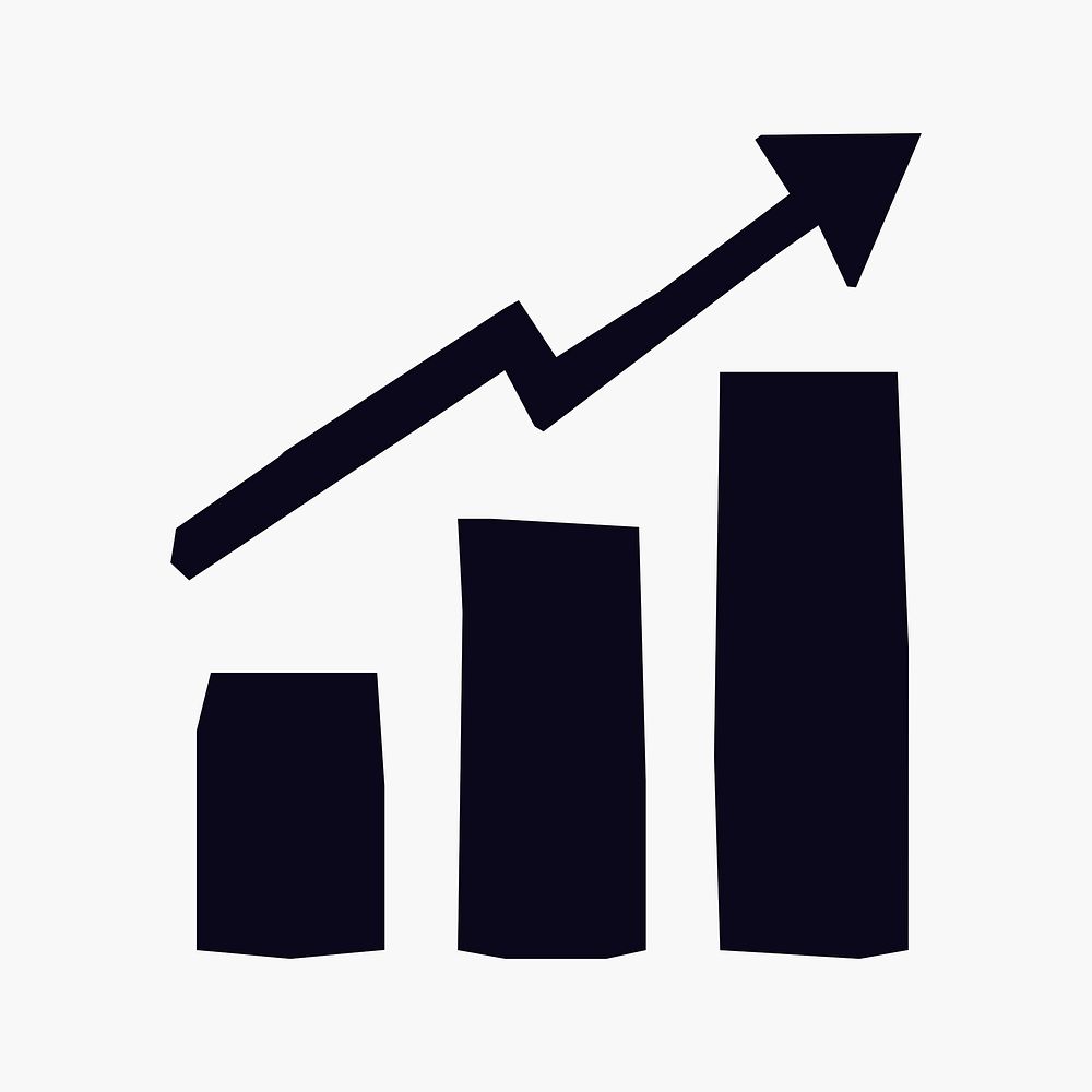 Rising bar charts, business paper | Premium Vector - rawpixel