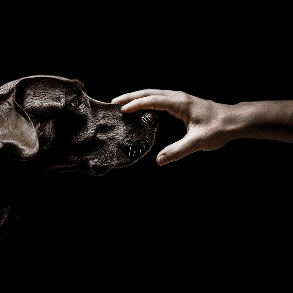 dog hand human hand photography | Free Photo - rawpixel