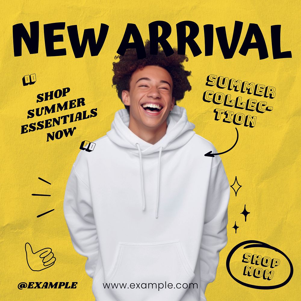 Summer collection Instagram post template | Premium Vector Template ...