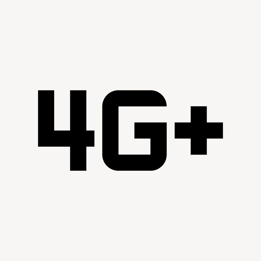 4G Plus Mobiledata, device icon, | Premium Vector - rawpixel