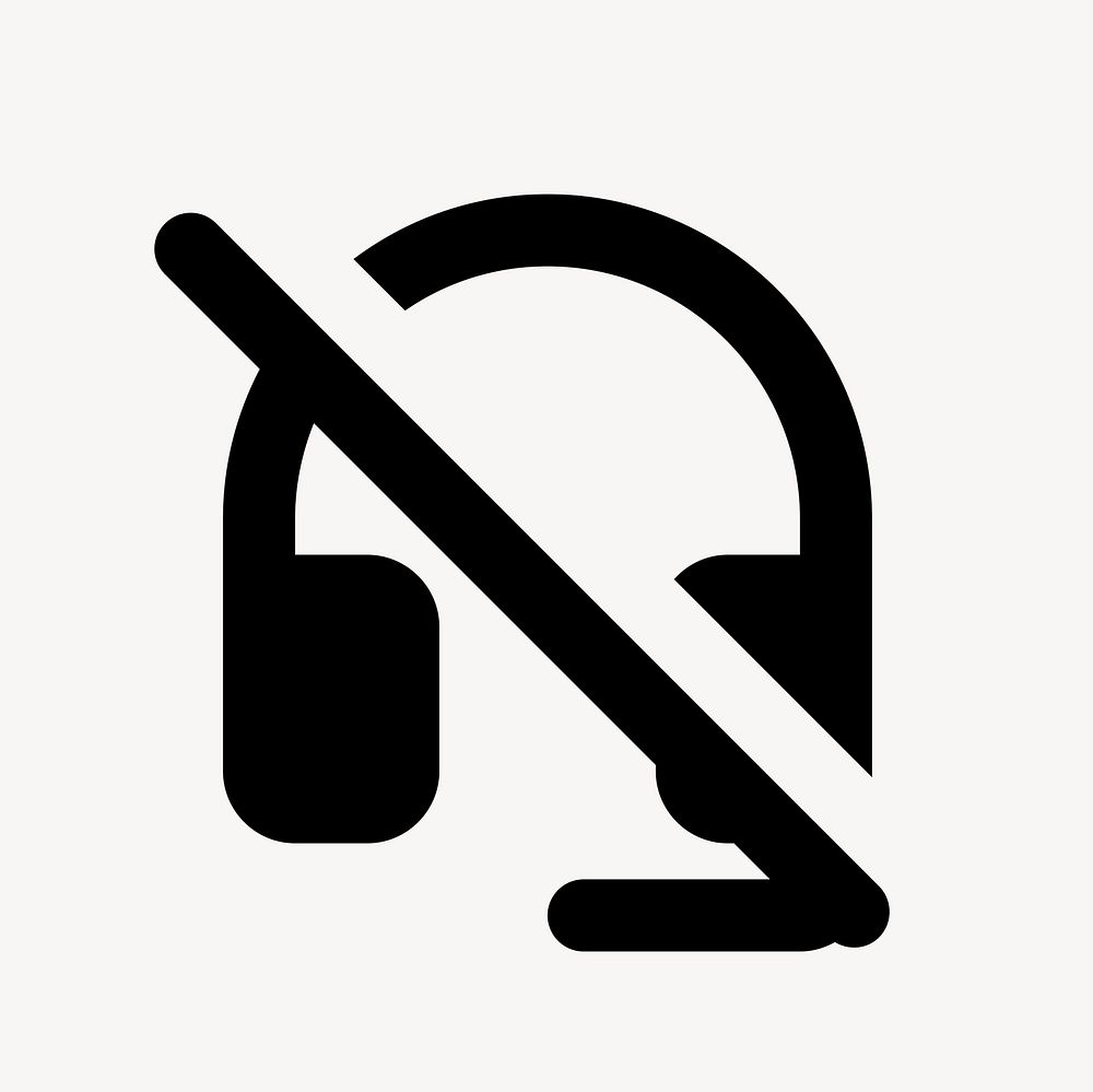 Headset Off, hardware icon, round | Free Icons - rawpixel